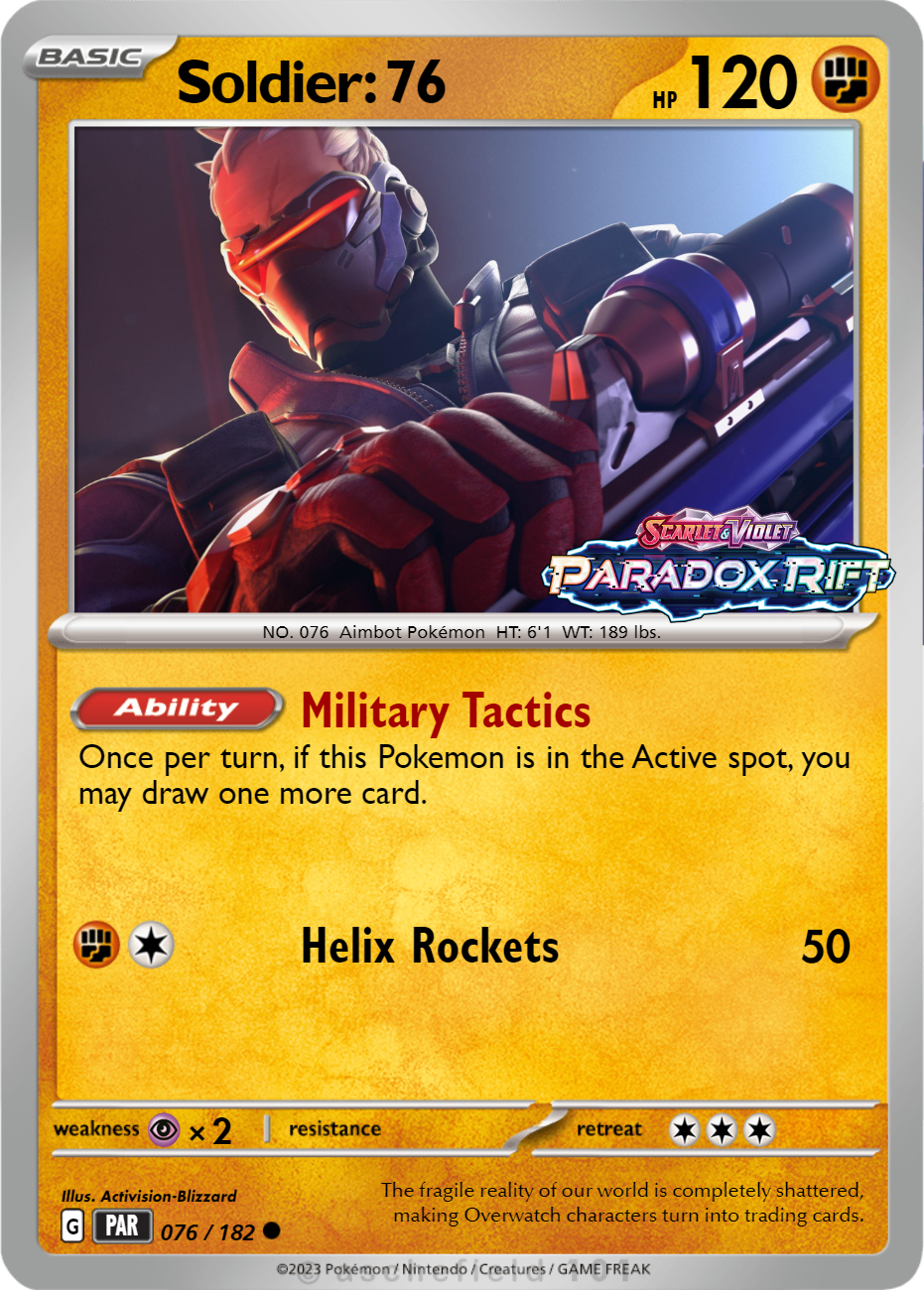 Soldier: 76 - Blossom_Ruby | Pokécardmaker.net