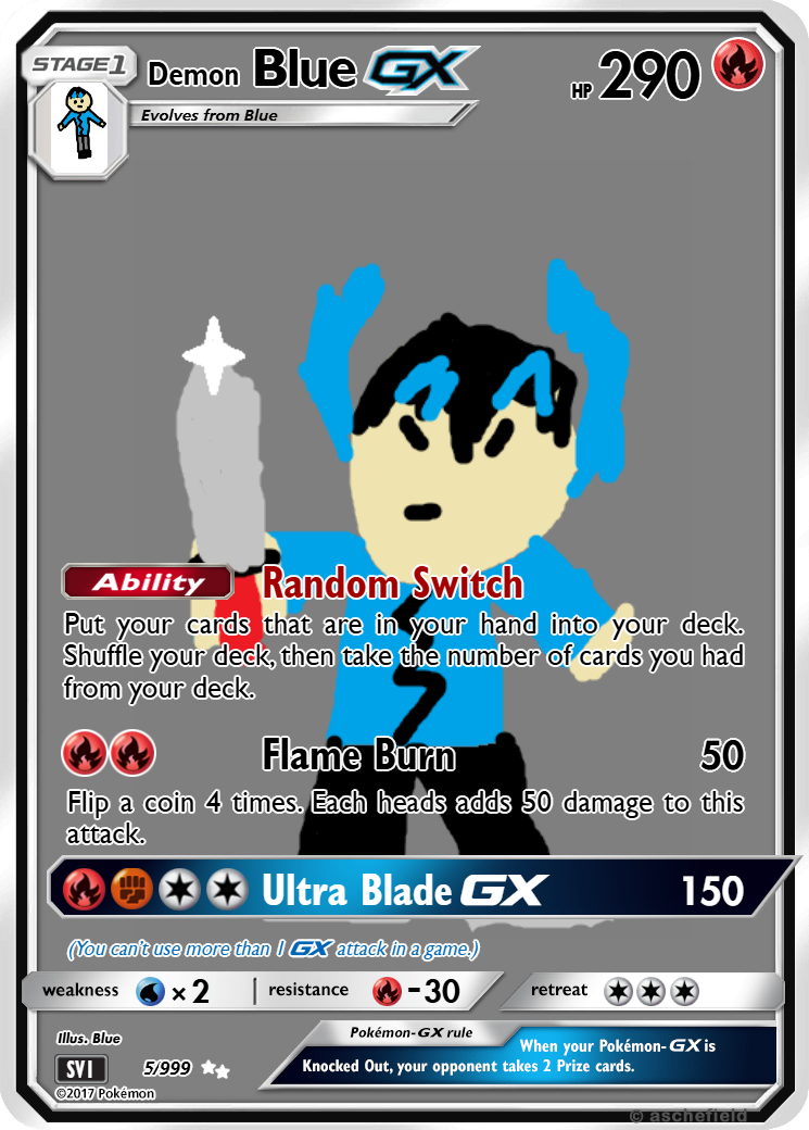 Blue - BluePokeCard | Pokécardmaker.net