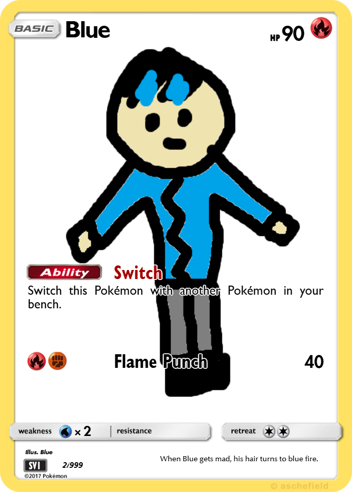 Blue - BluePokeCard | Pokécardmaker.net