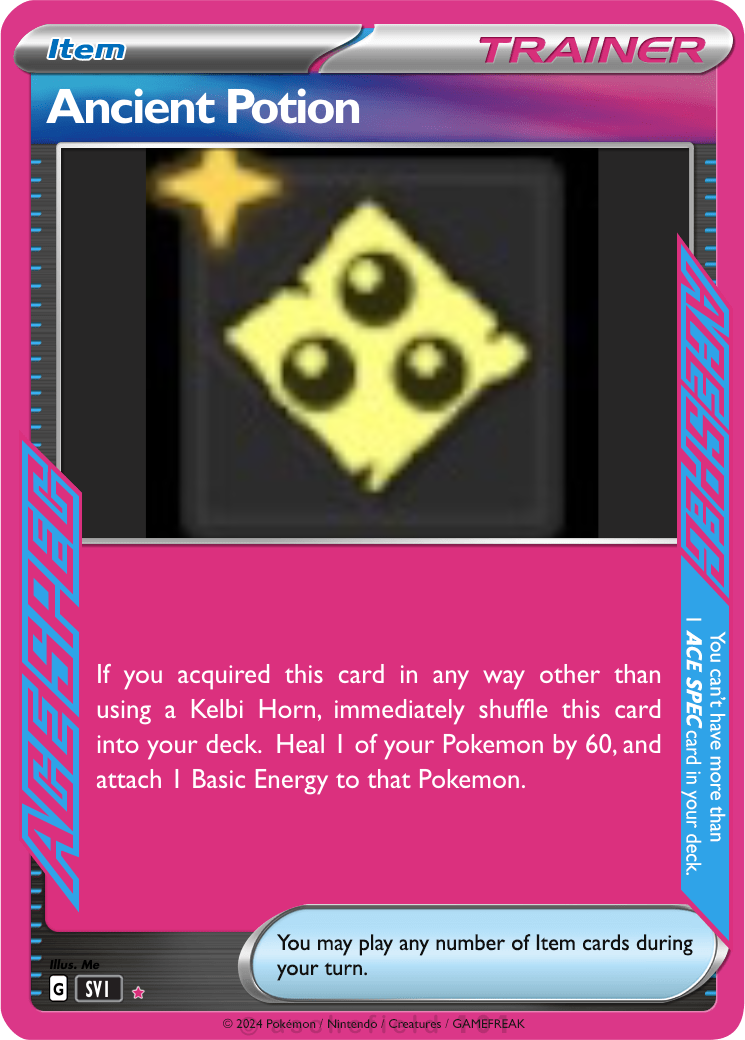 Ancient Potion - Bobb | Pokécardmaker.net