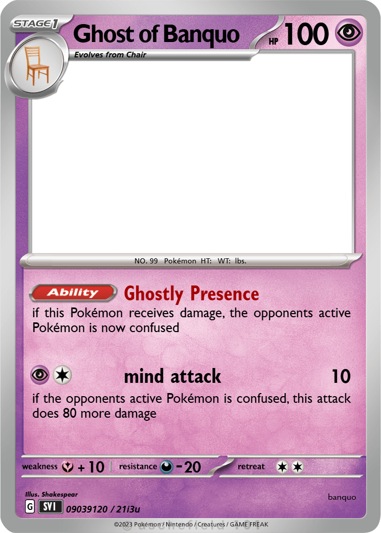 Ghost of Banquo - BobbyBuckets | Pokécardmaker.net