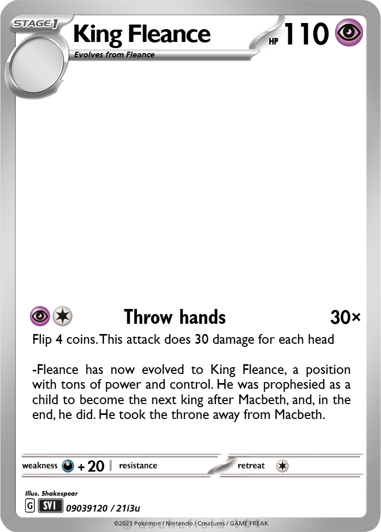 King Fleance - BobbyBuckets | Pokécardmaker.net