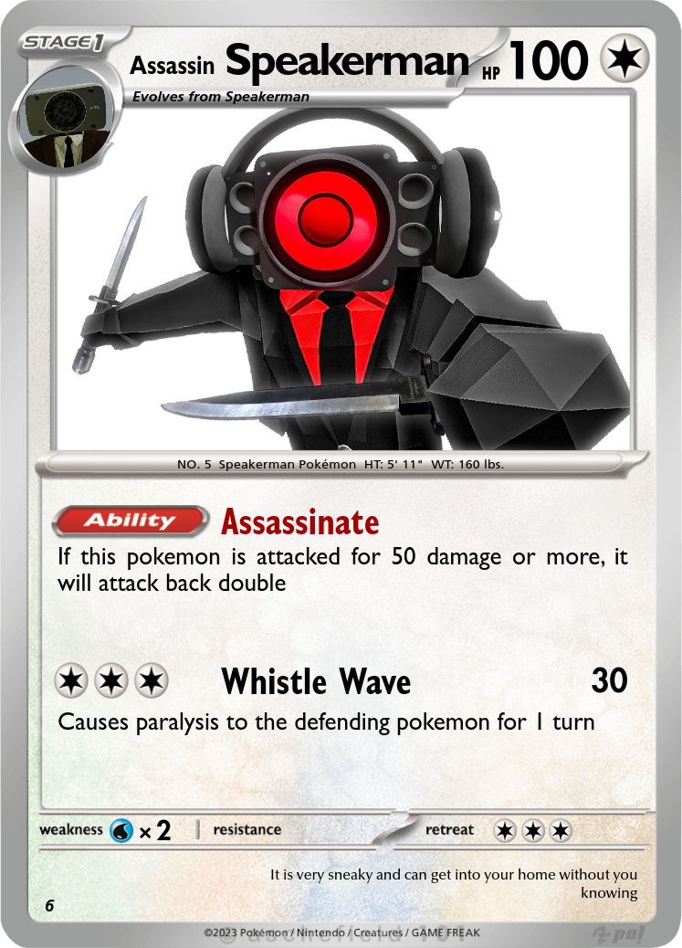 Speakerman - Boonch342 | Pokécardmaker.net