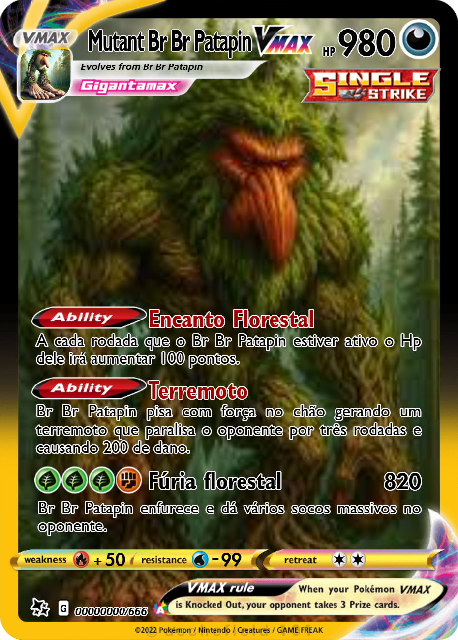Mutant Br Br Patapin - BrainrotCardMaker | Pokécardmaker.net