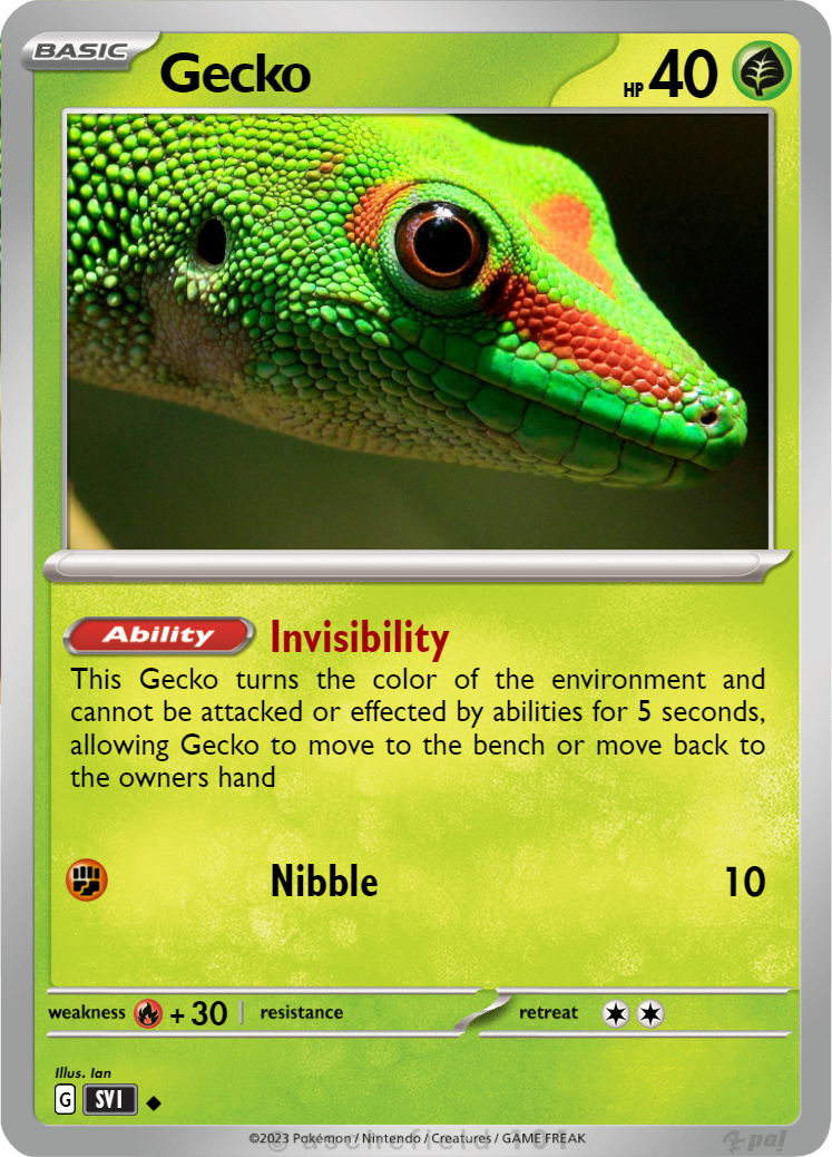 Gecko - Brayden | Pokécardmaker.net
