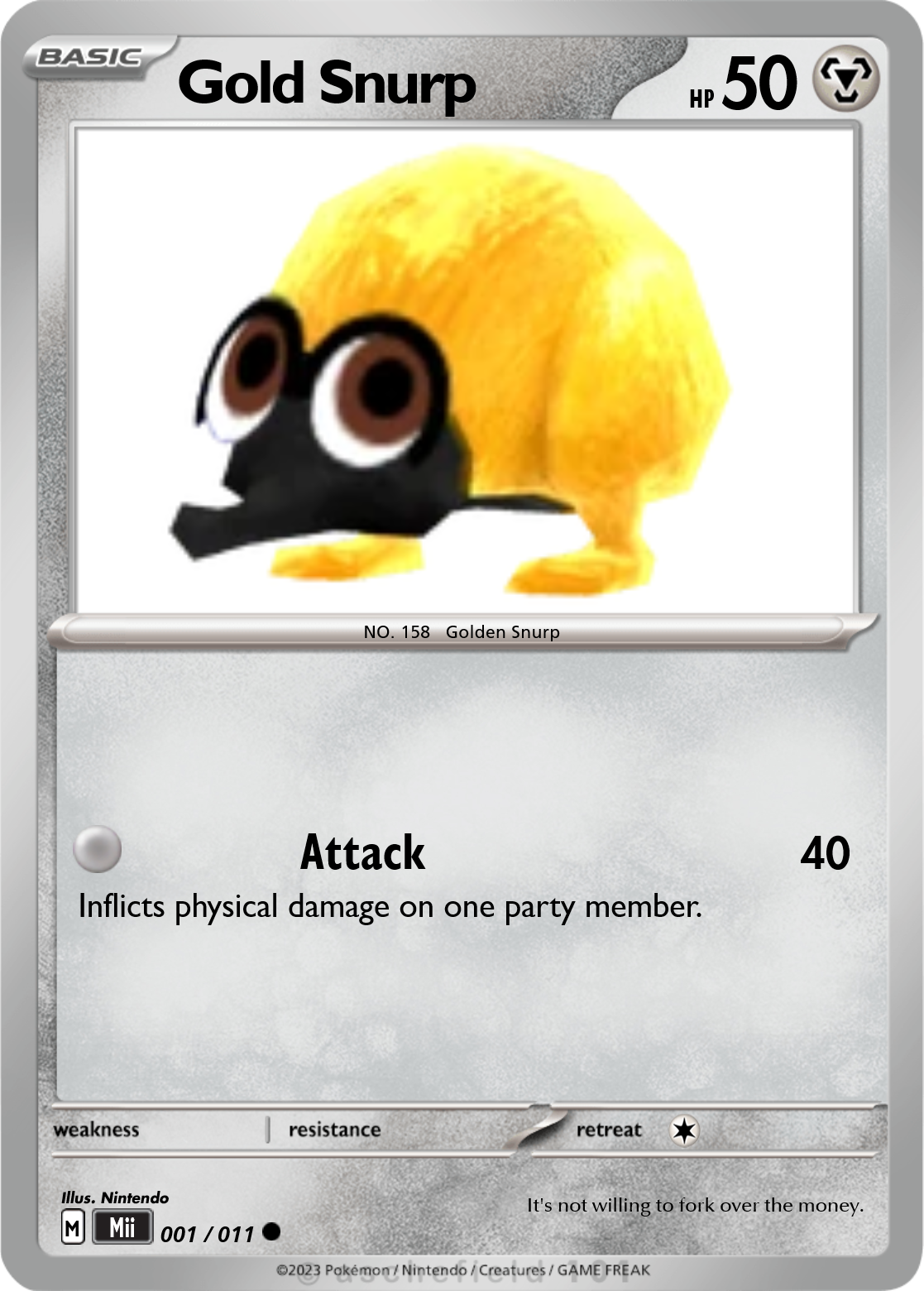 Gold Snurp - Briky | Pokécardmaker.net