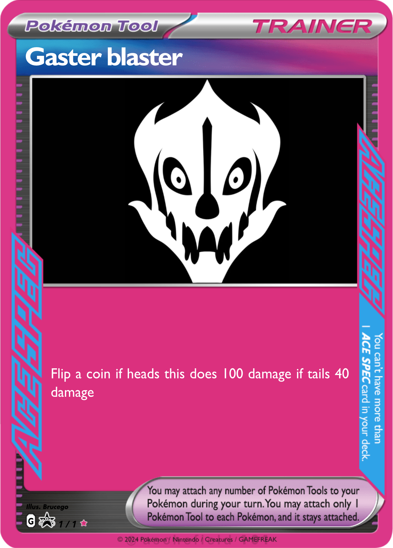 Gaster blaster - Brucego | Pokécardmaker.net