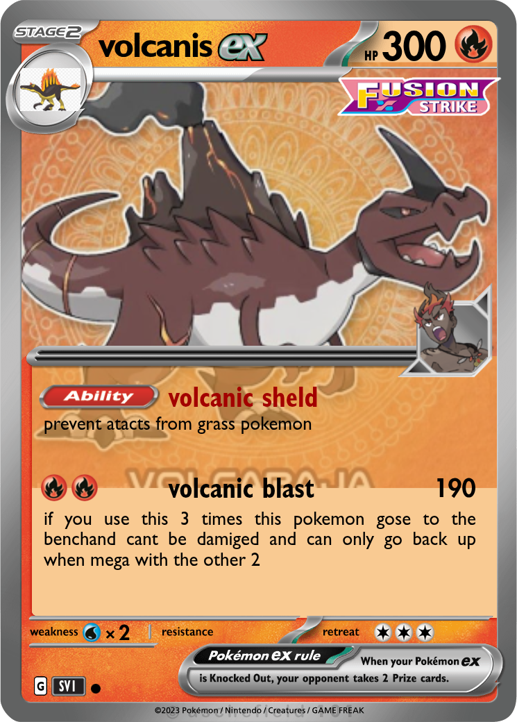 volcanis - Bruticus8 | Pokécardmaker.net