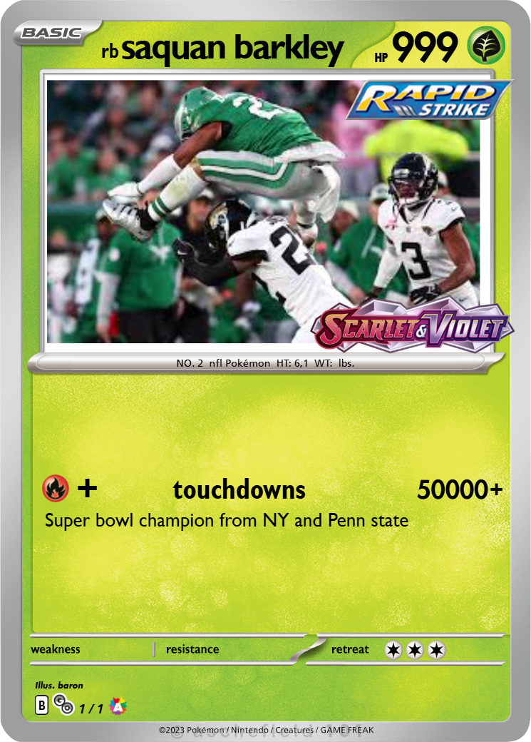 saquan barkley - Buckeyes2024 | Pokécardmaker.net