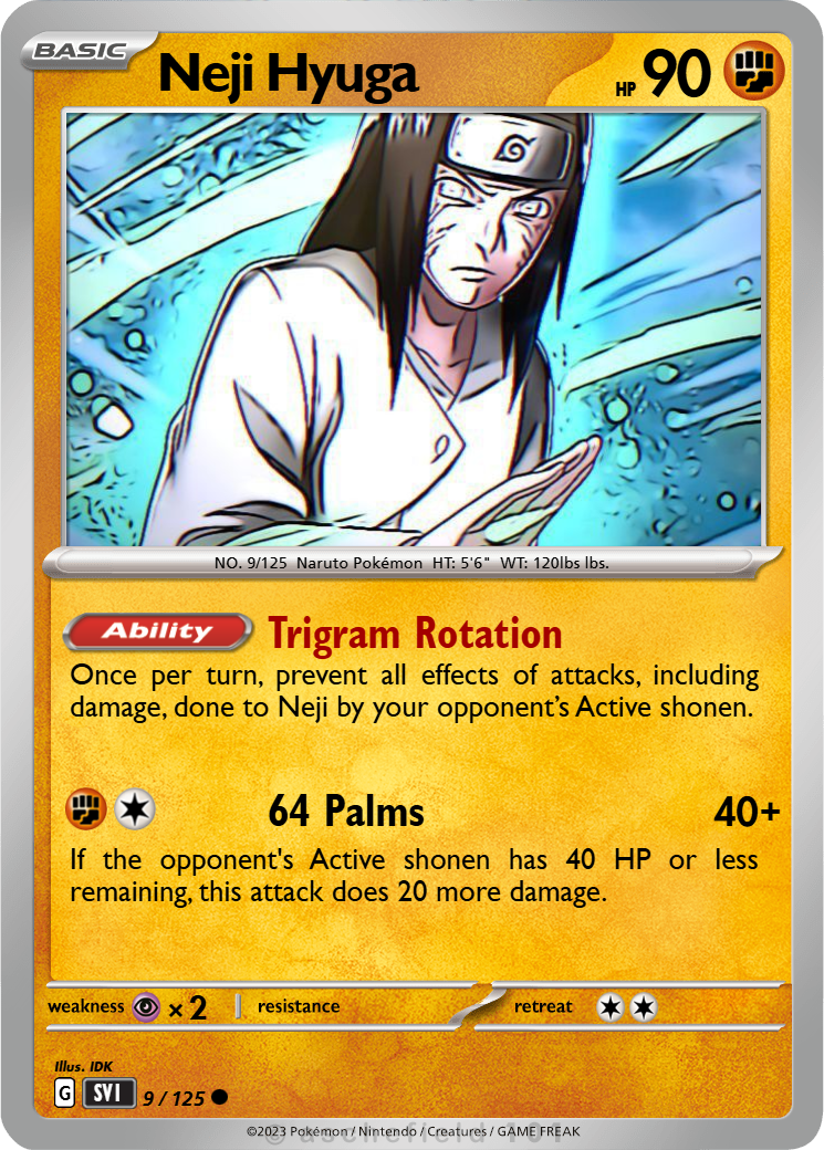 Neji Hyuga - BullseyeHAP77 | Pokécardmaker.net