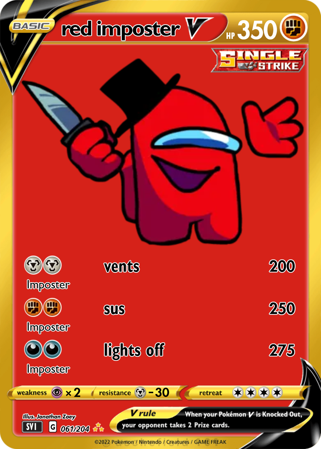 red imposter - Bureax | Pokécardmaker.net