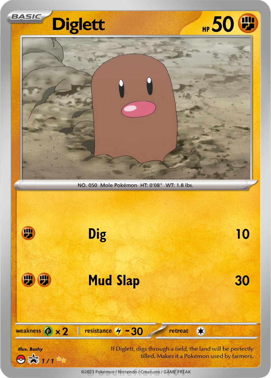 Diglett - BushyBush45 | Pokécardmaker.net