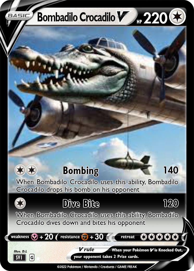 Bombadilo Crocadilo - CT-27-5555 | Pokécardmaker.net