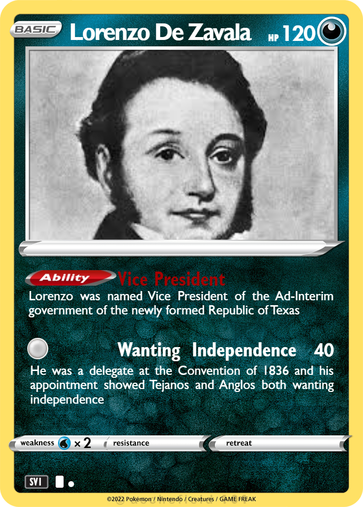 Lorenzo De Zavala - Camofly | Pokécardmaker.net