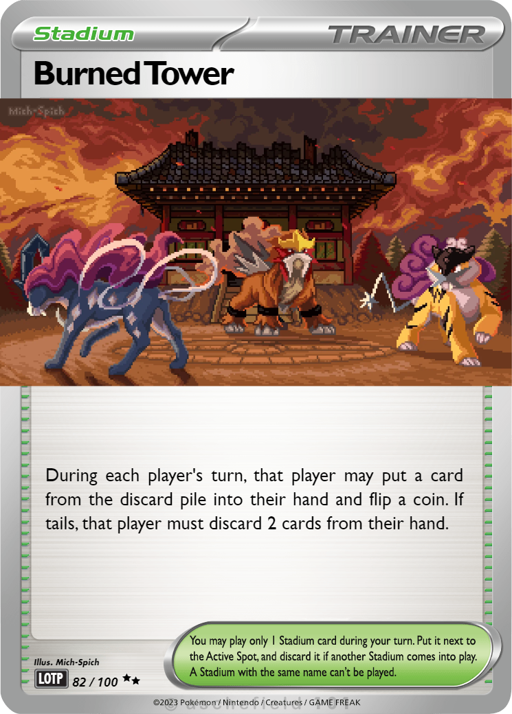 Burned Tower - Cannonshrike | Pokécardmaker.net