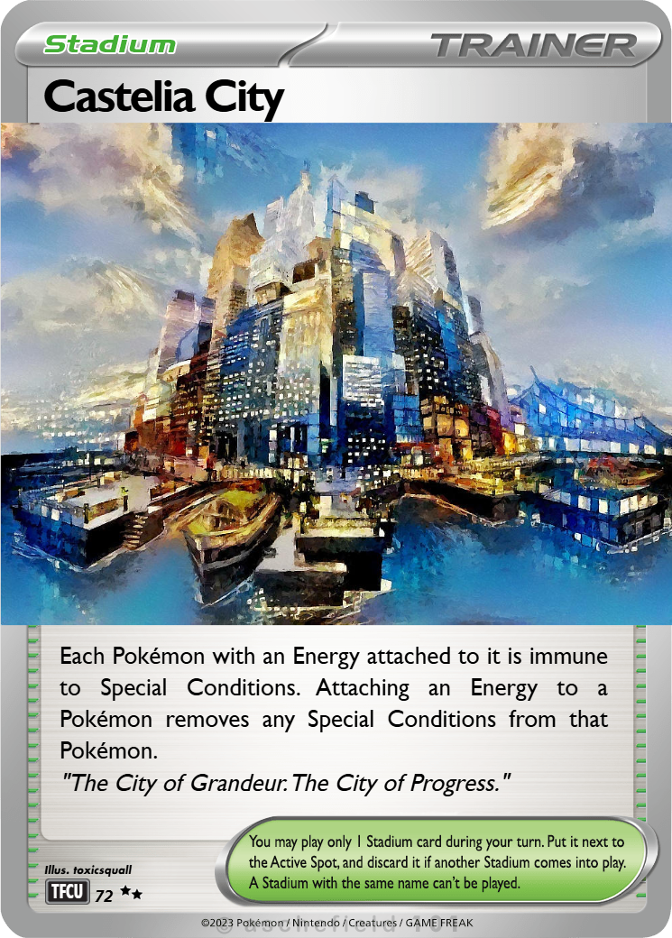 Castelia City - Cannonshrike | Pokécardmaker.net