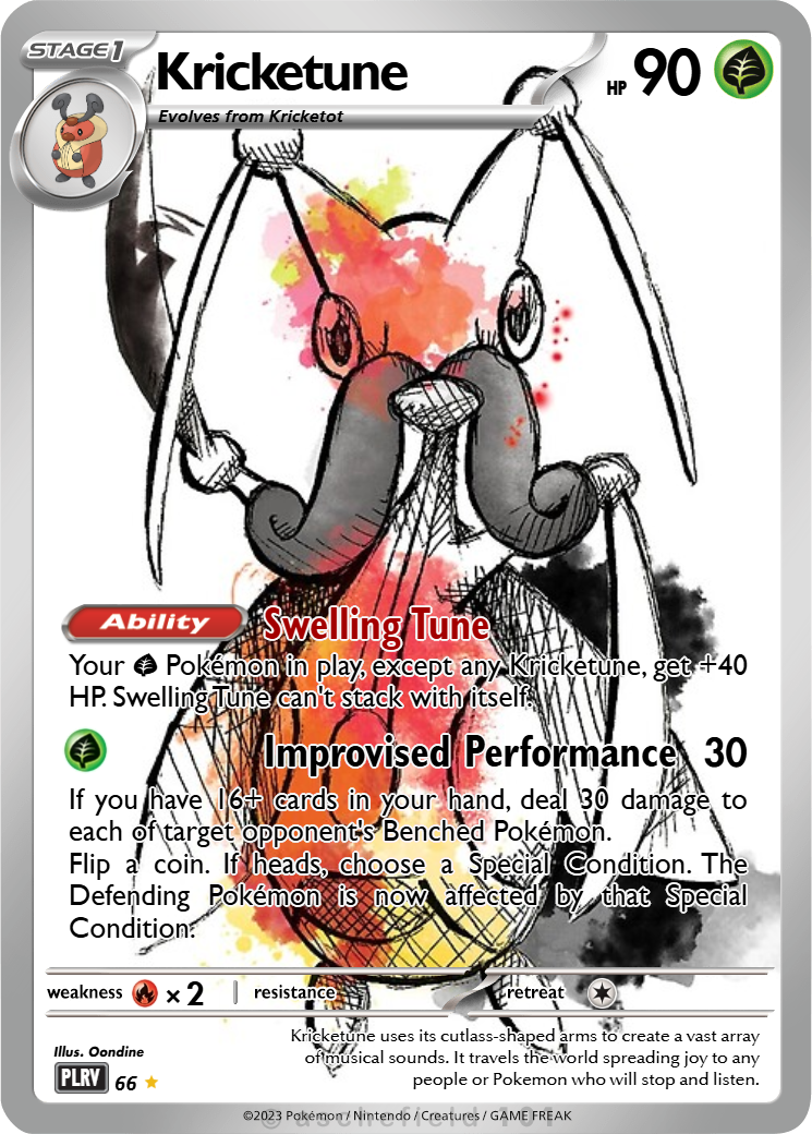 Kricketune - Cannonshrike | Pokécardmaker.net