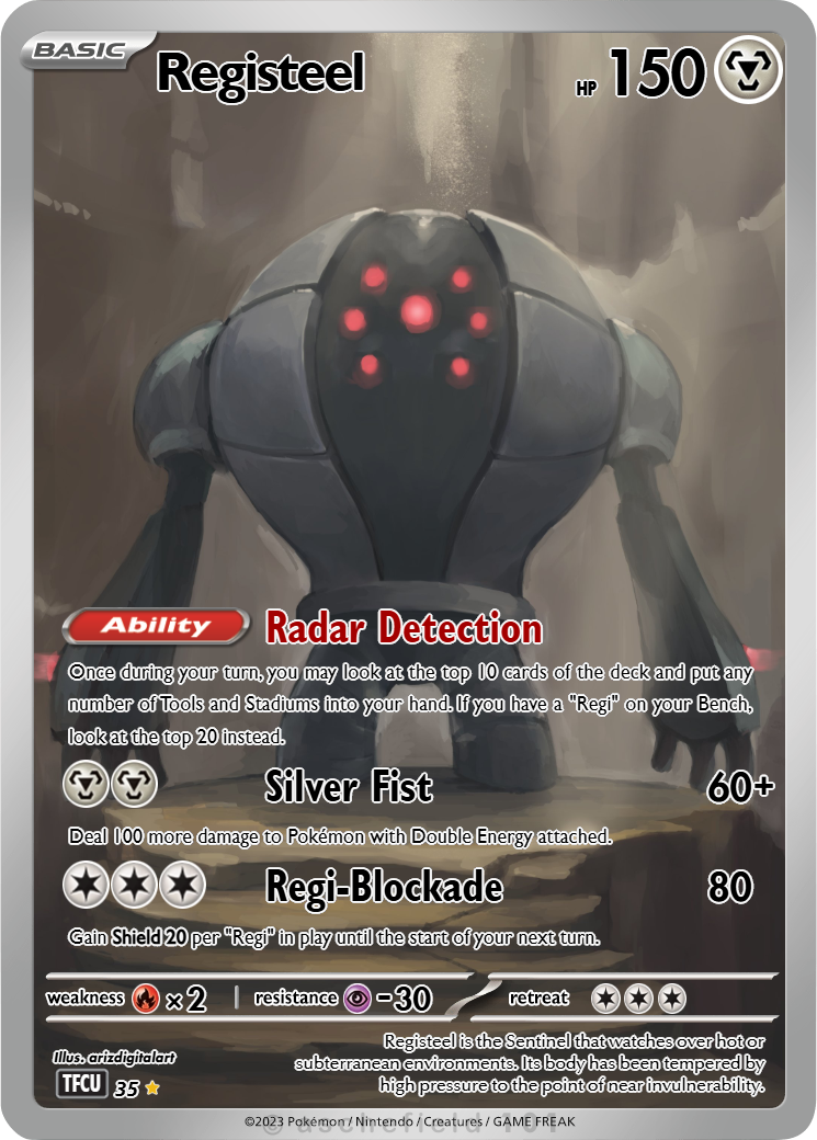 Registeel - Cannonshrike | Pokécardmaker.net