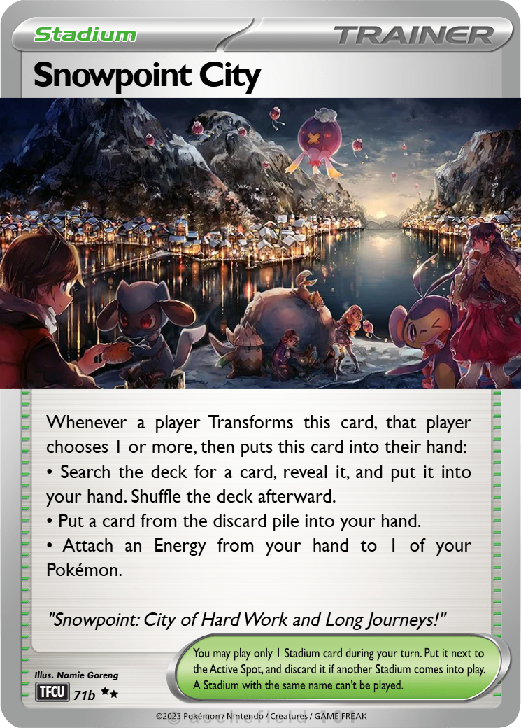 Snowpoint City - Cannonshrike | Pokécardmaker.net