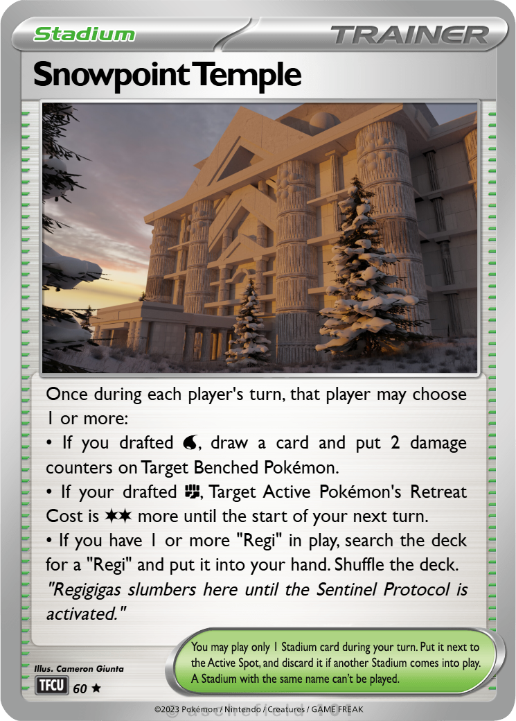 Snowpoint Temple - Cannonshrike | Pokécardmaker.net
