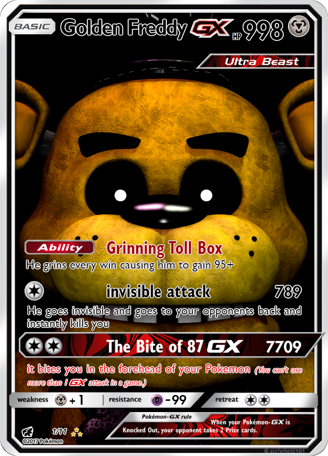 Golden Freddy - Captain_ghost | Pokécardmaker.net