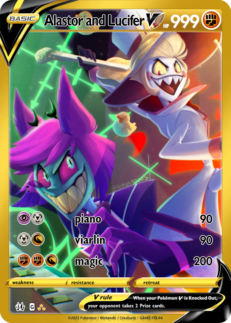 Alastor and Lucifer - Card-art-2011 | Pokécardmaker.net