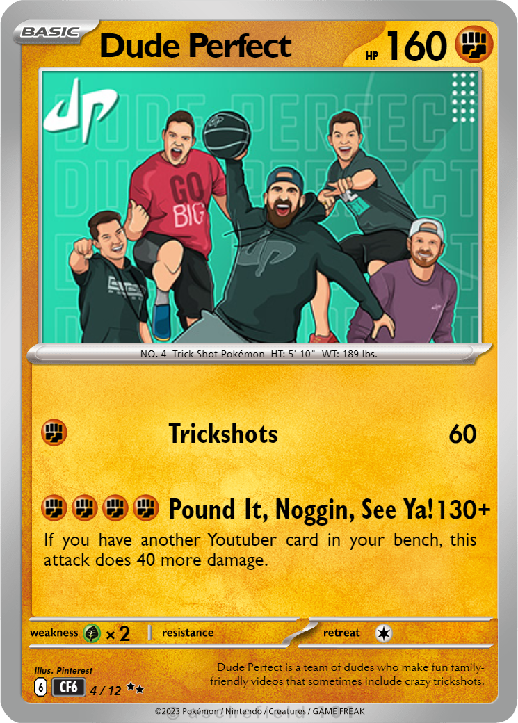 Dude Perfect - CardMaster6 | Pokécardmaker.net