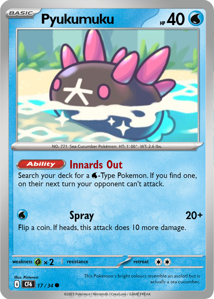 Pyukumuku - CardMaster6 | Pokécardmaker.net
