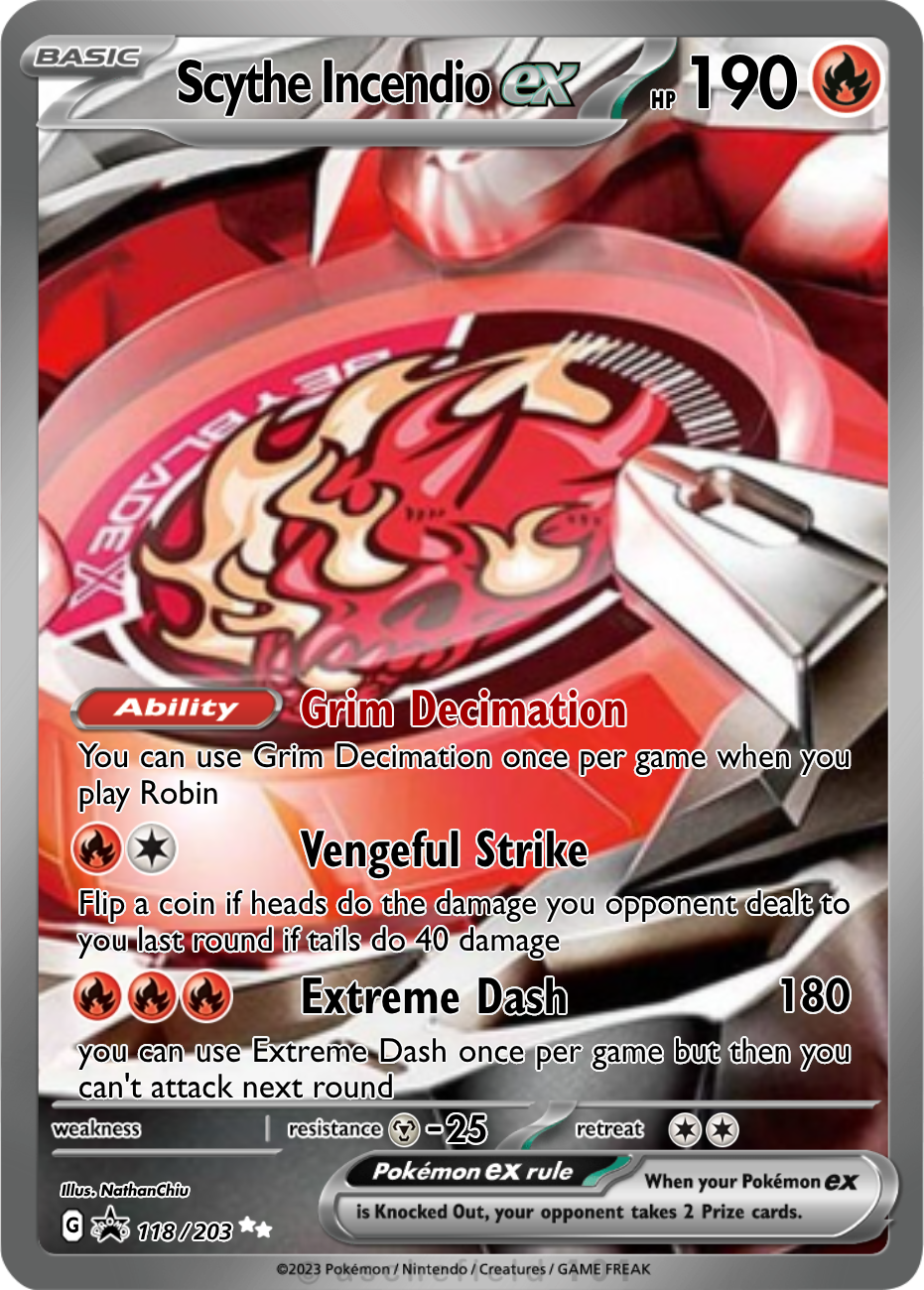 Scythe Incendio - Card_maker_659_custom | Pokécardmaker.net