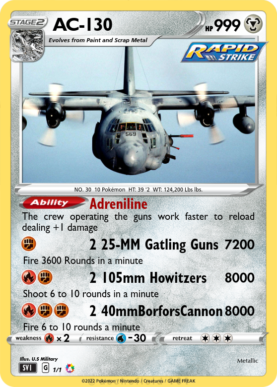 AC-130 - CaseOhdilla | Pokécardmaker.net