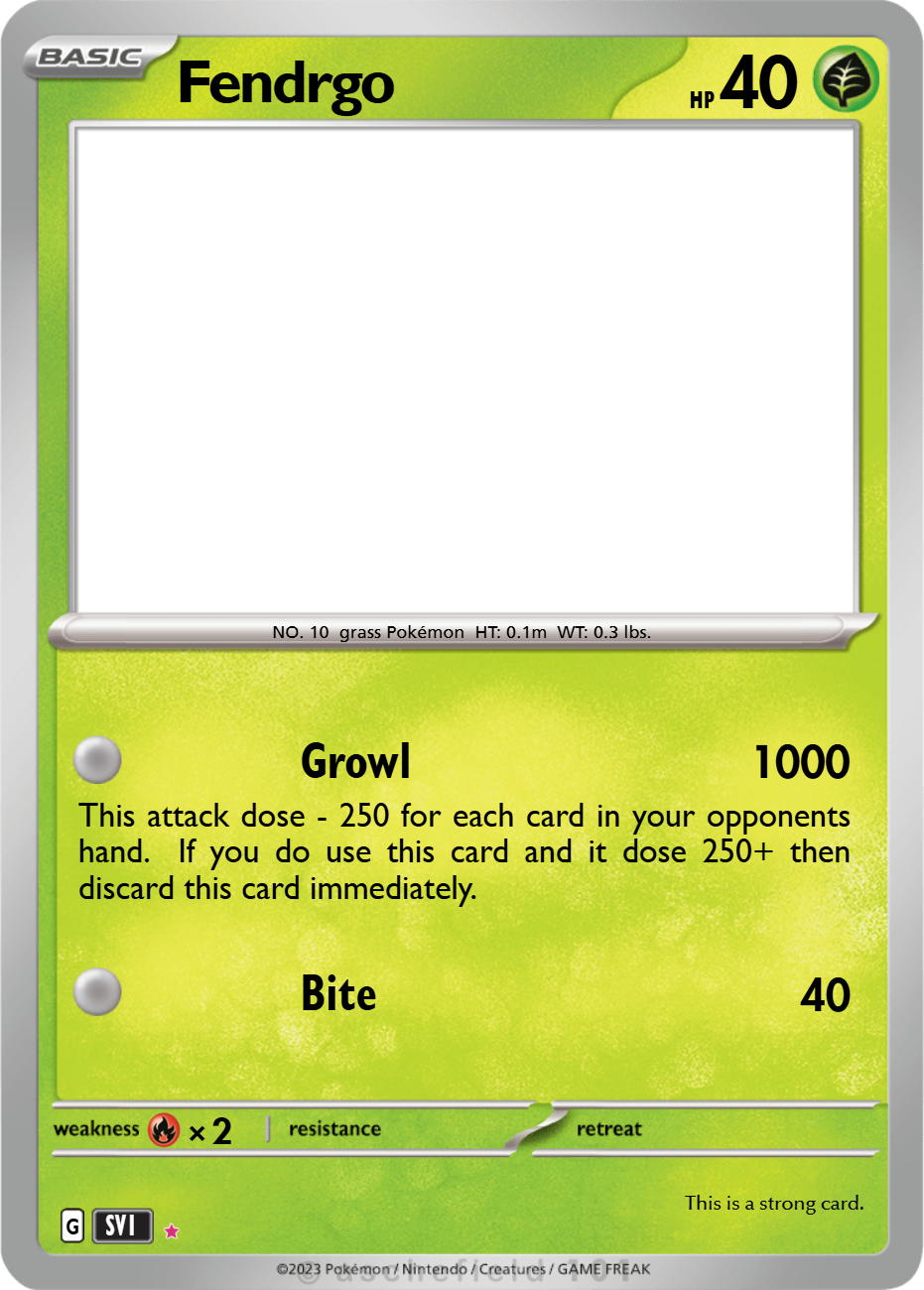 Fendrgo - CatMakesPokemon | Pokécardmaker.net