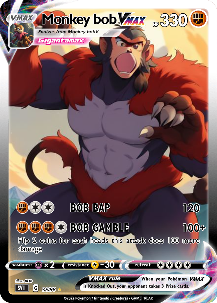 Monkey bob - Catastophic_Monkey | Pokécardmaker.net