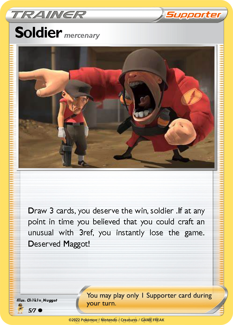 Soldier - Ch1k1n | Pokécardmaker.net