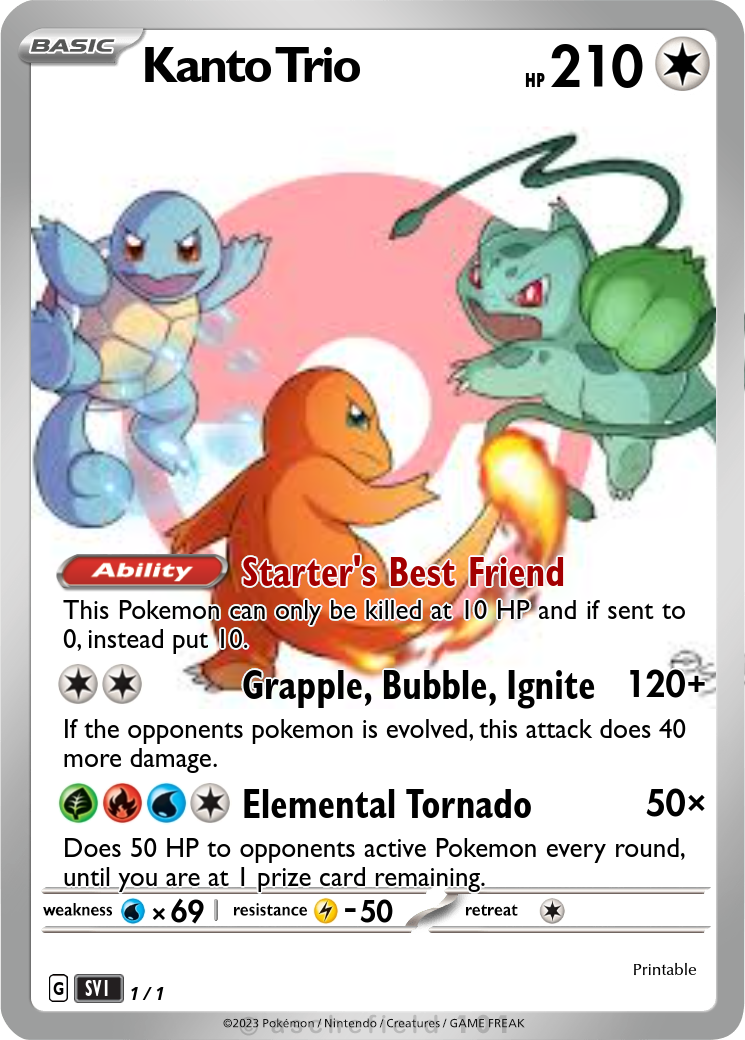 Kanto Trio - Chadmafia | Pokécardmaker.net