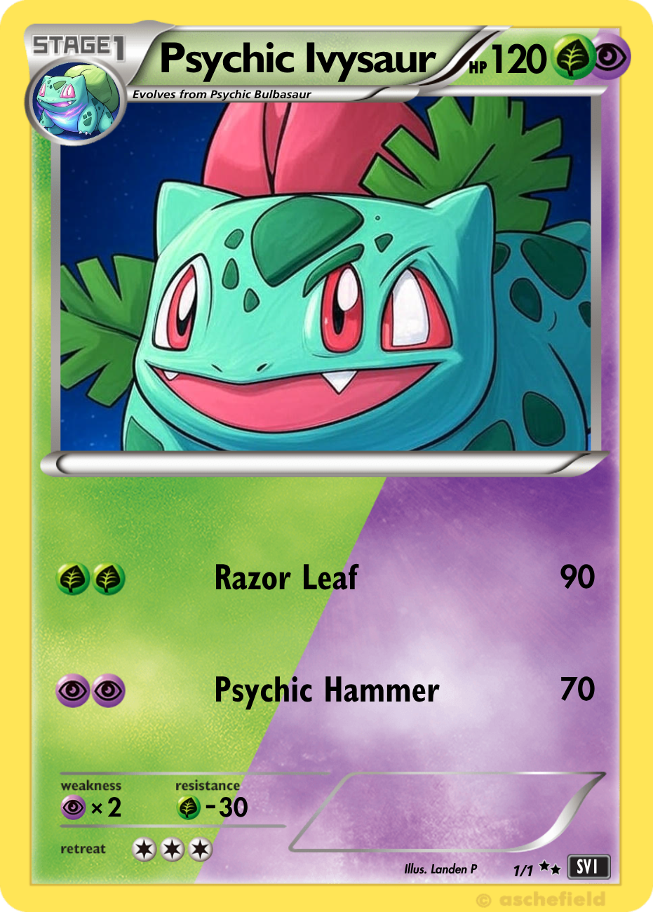 Psychic Ivysaur - Charizard773 | Pokécardmaker.net