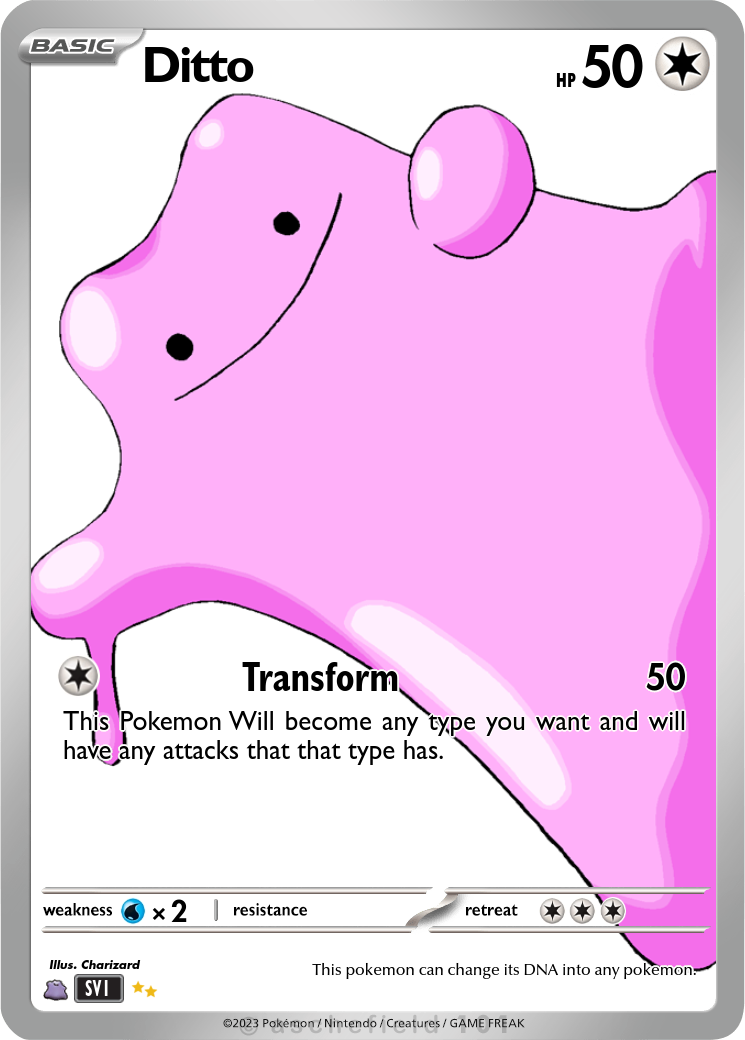 Ditto - CharizardTheFireDragon | Pokécardmaker.net