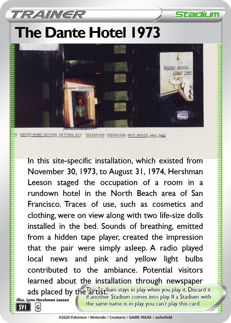 The Dante Hotel 1973 - ChesseTheWasp | Pokécardmaker.net