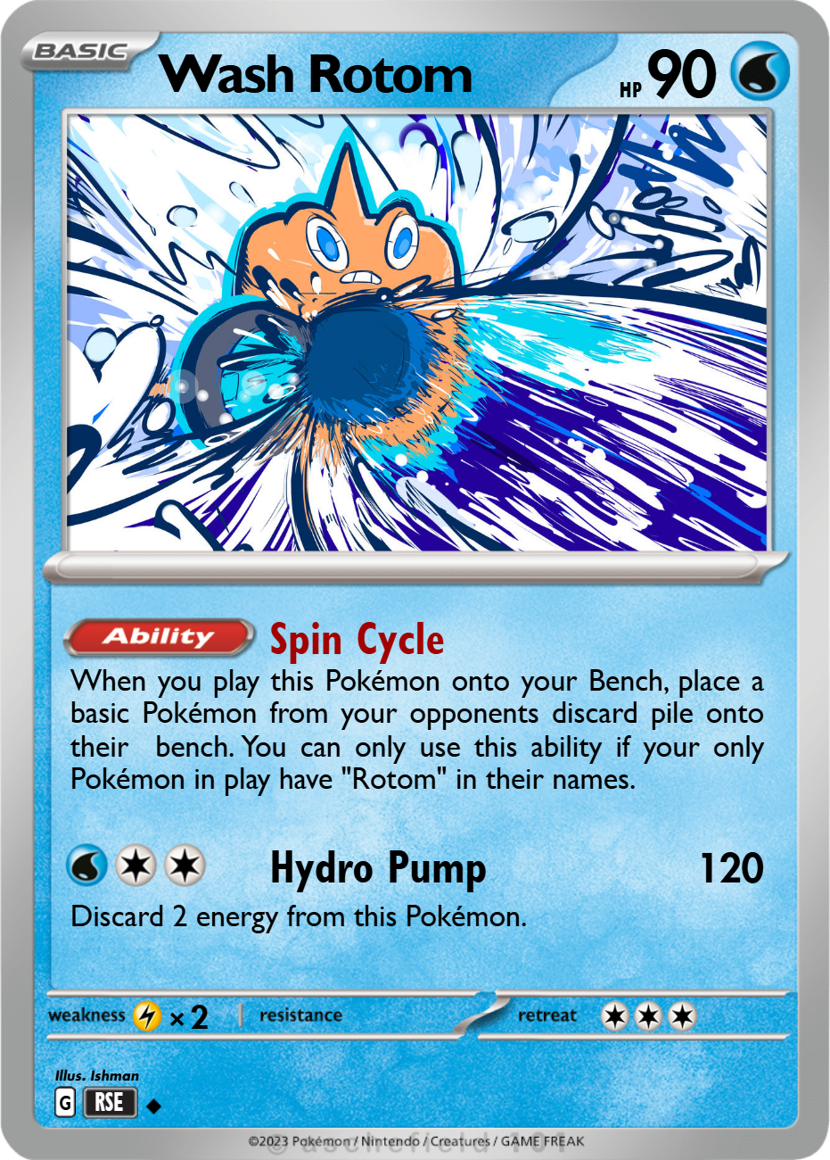 Wash Rotom - Chief_Meat | Pokécardmaker.net