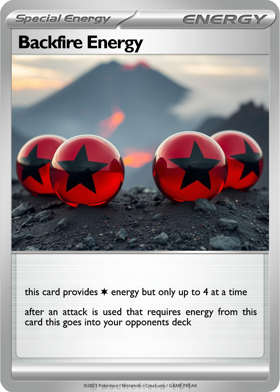 Backfire Energy - ChildMan64 | Pokécardmaker.net
