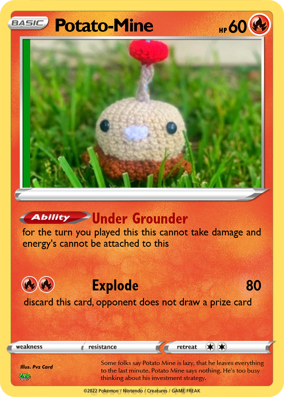 Potato-Mine - ChildMan64 | Pokécardmaker.net