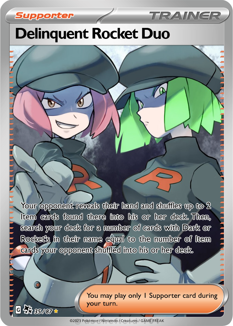 Delinquent Rocket Duo - ChrisDoodle | Pokécardmaker.net