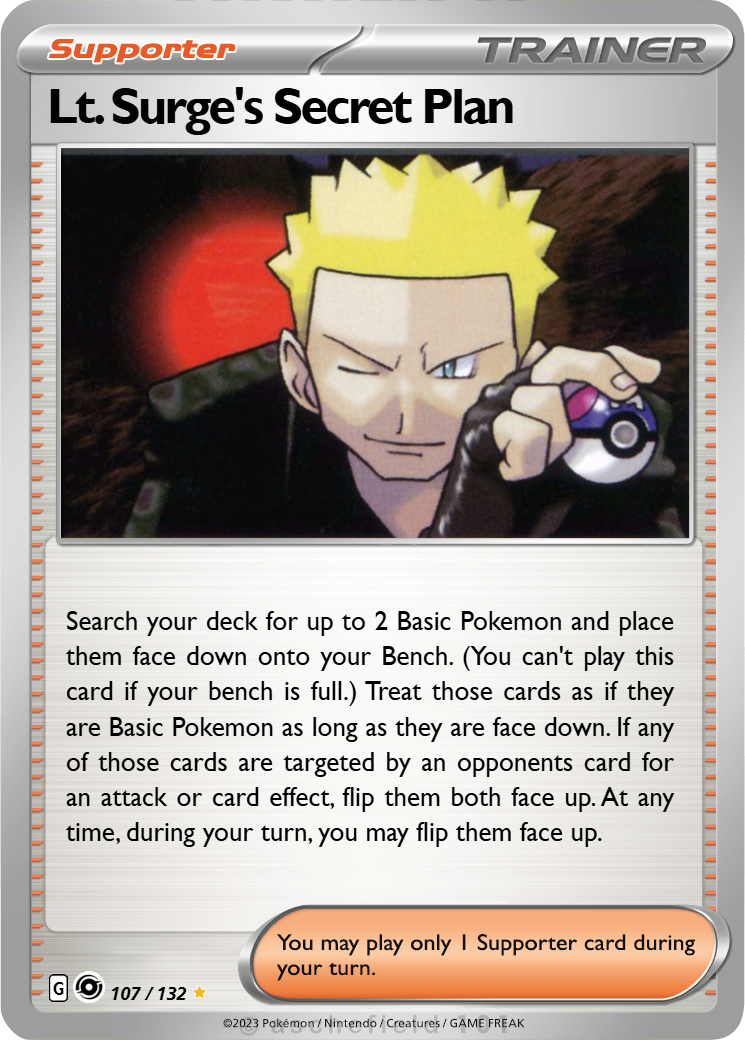 Lt. Surge's Secret Plan - ChrisDoodle | Pokécardmaker.net