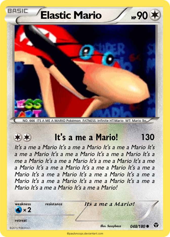 Elastic Mario - Chumbucket | Pokécardmaker.net