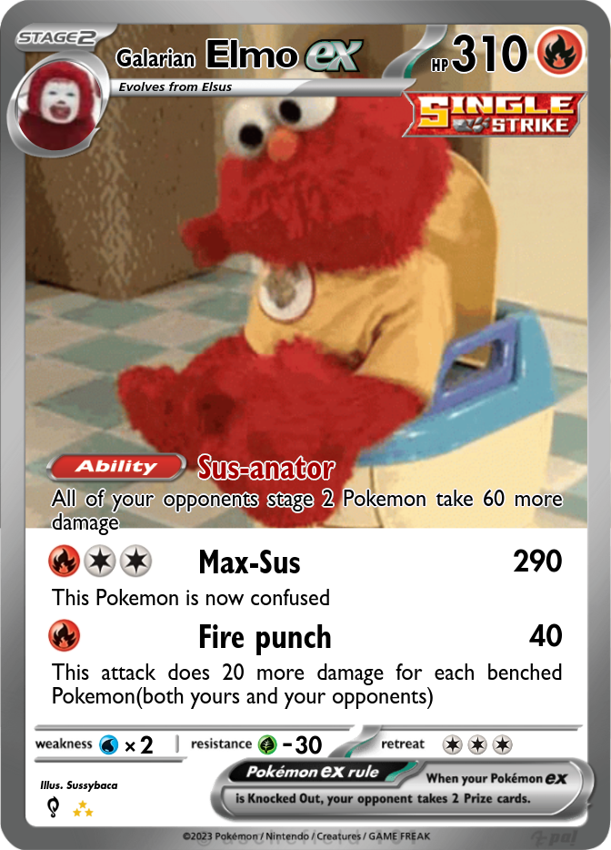 Elmo - Chumbucket | Pokécardmaker.net