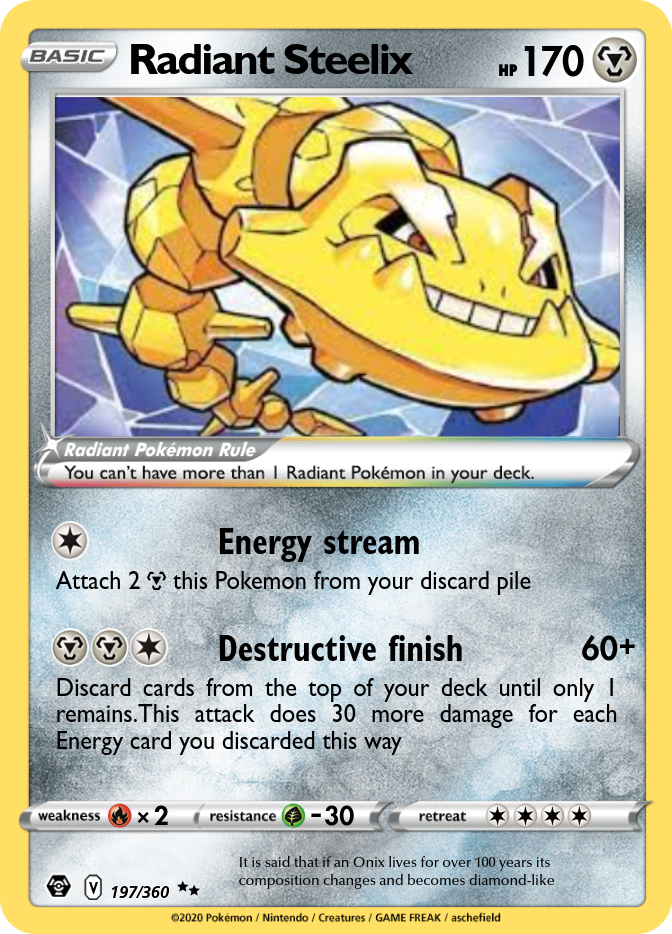 Radiant Steelix - Chumbucket | Pokécardmaker.net