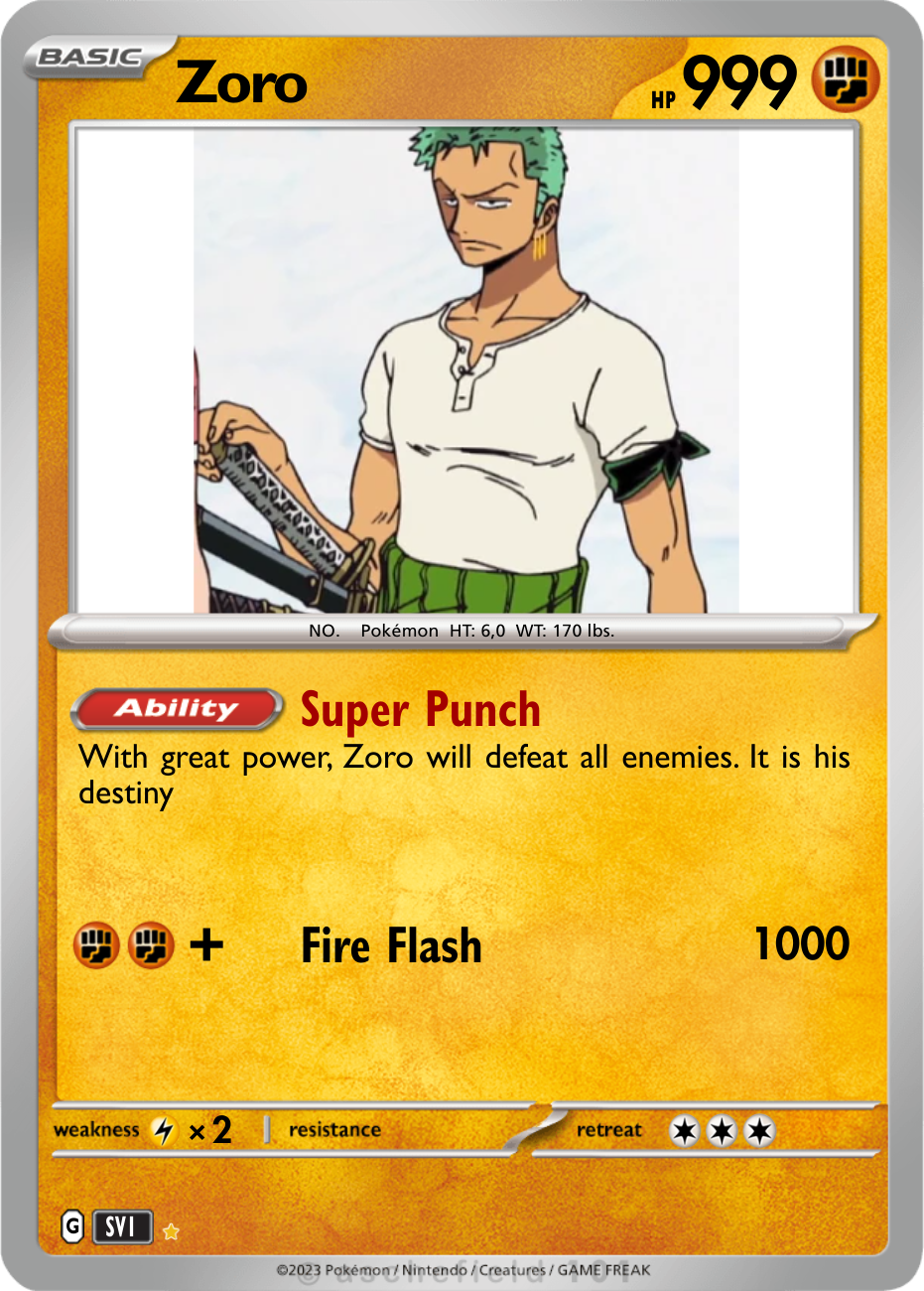 Zoro - CodeNinjasSpruce | Pokécardmaker.net
