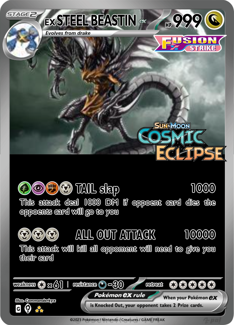STEEL BEASTIN - Commanderkyx | Pokécardmaker.net