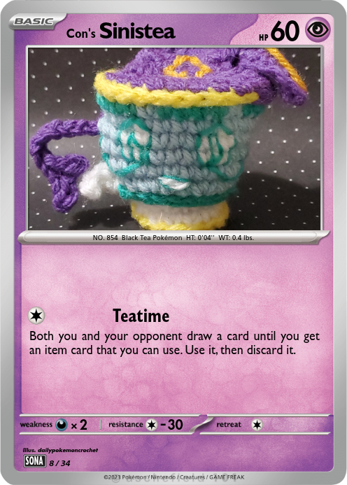Sinistea - ConArtist | Pokécardmaker.net