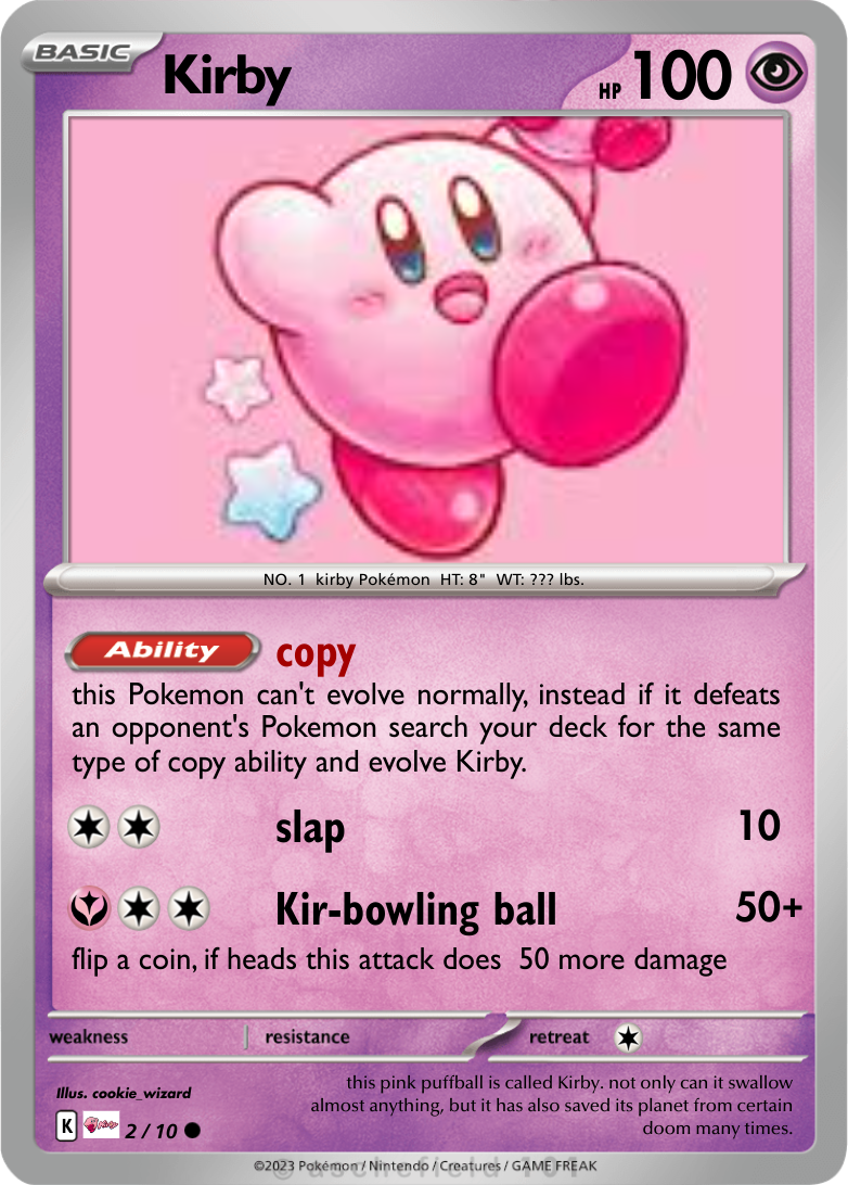 Kirby - Cookie_mage | Pokécardmaker.net