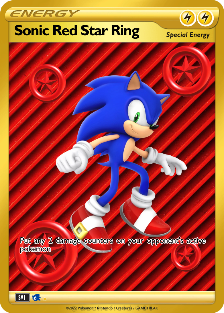 Sonic Red Star Ring - CoolBoyK | Pokécardmaker.net